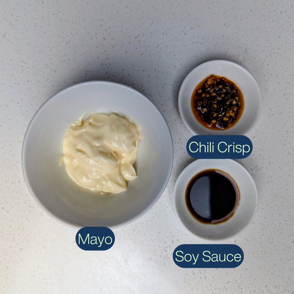 Quick Chili Crisp Mayo Dip