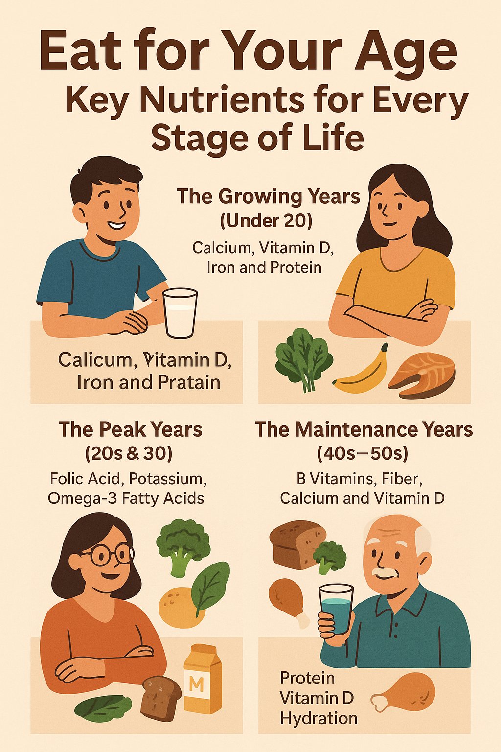 Eat for Your Age: Key Nutrients for Every Stage of Life